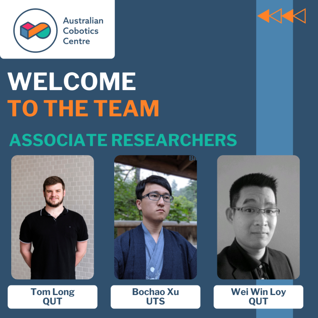 Welcome to our new Associate PhD Researchers » Australian Cobotics Centre | ARC funded ITTC for ...